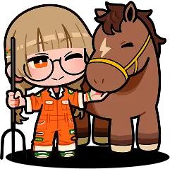 生産牧場スタッフのイメージイラスト